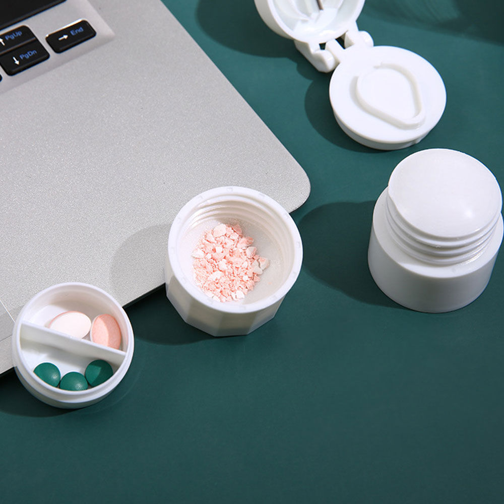 Tablet Grinding Cutter Portable Storage Box Medicine Pill Cutters, Pill ...
