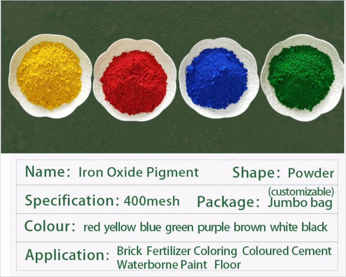 Factory Price Iron Oxide Cement Pigment Red/yellow/oran/ge/blue/black ...