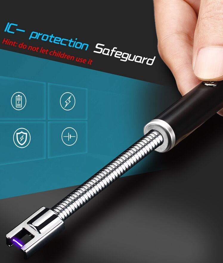 Buy Wholesale China New Usb Electronic Lighter Rechargeable Fireproof Igniter Electric Arc ...
