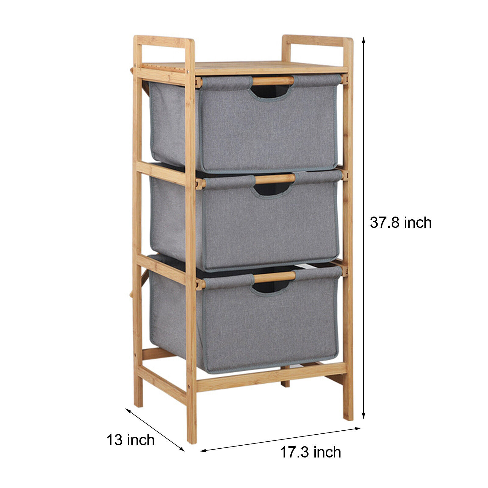 Buy Wholesale China Bamboo Storage Shelf 3-tier Wooden Rack Multi ...