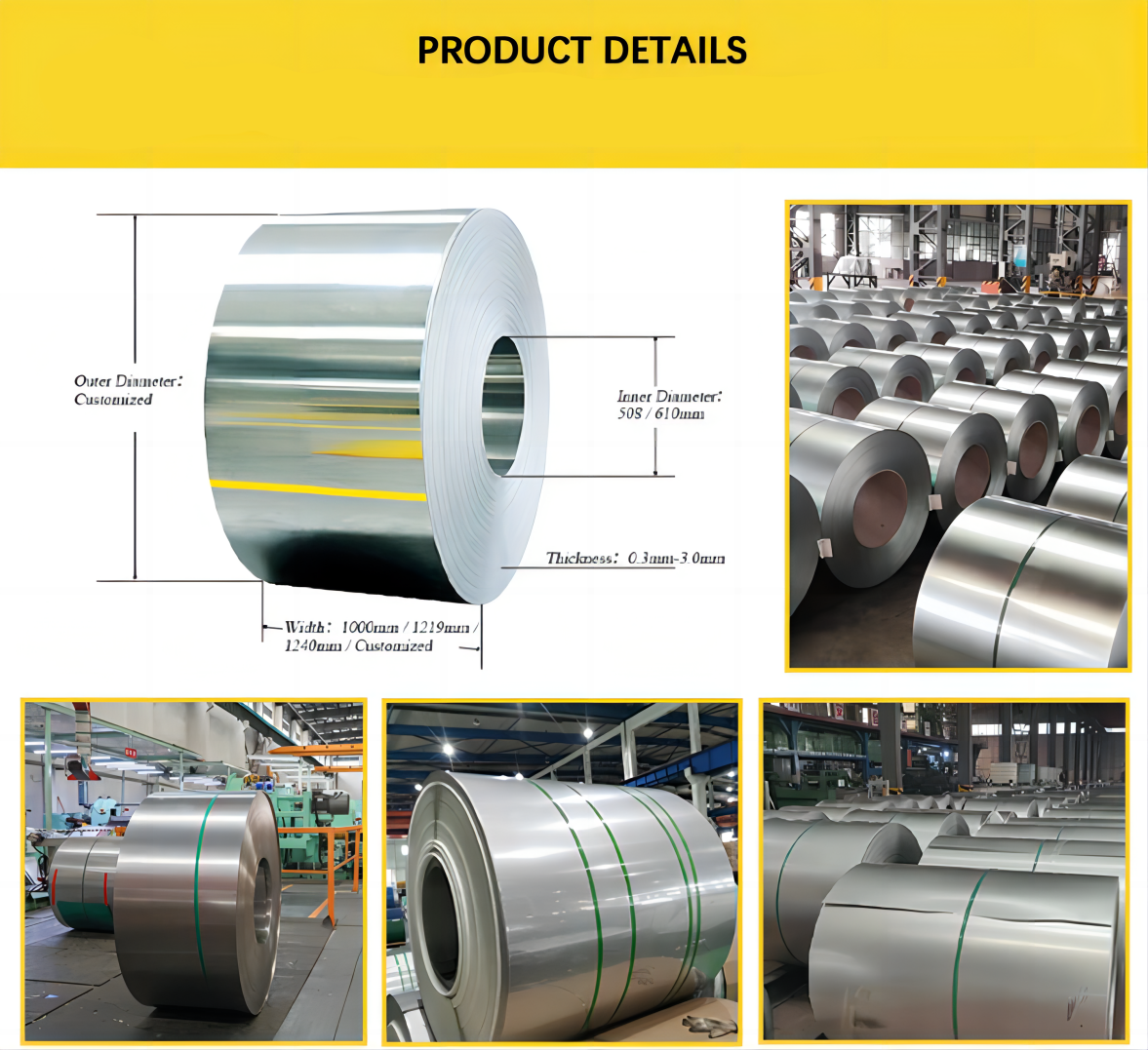 Aisi Astm Jis 403 Grade 201 304 Ss Coils Stainless Steel Coil Cold ...