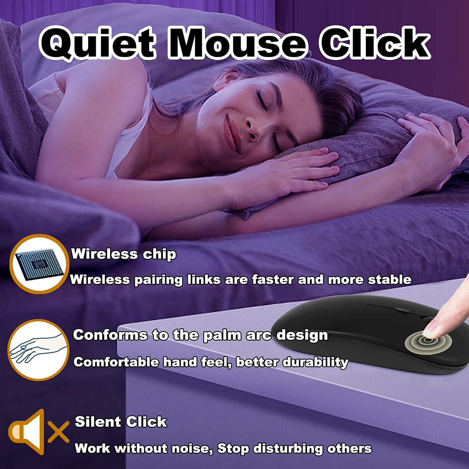 Buy Wholesale China Colorful Rechargeable Ergonomic Silent White ...