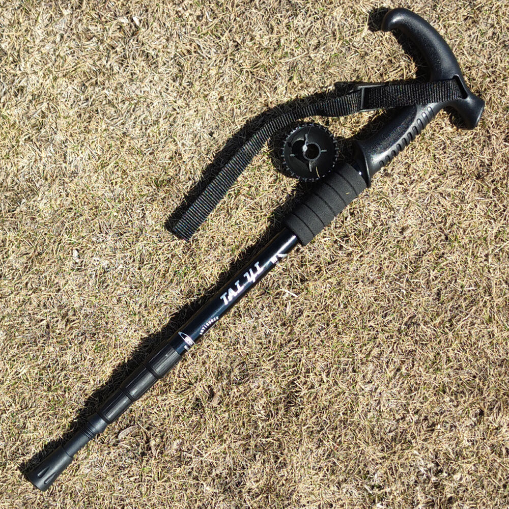 Lightweight Folding Collapsible Adjustable Hiking Trekking Poles Sticks ...