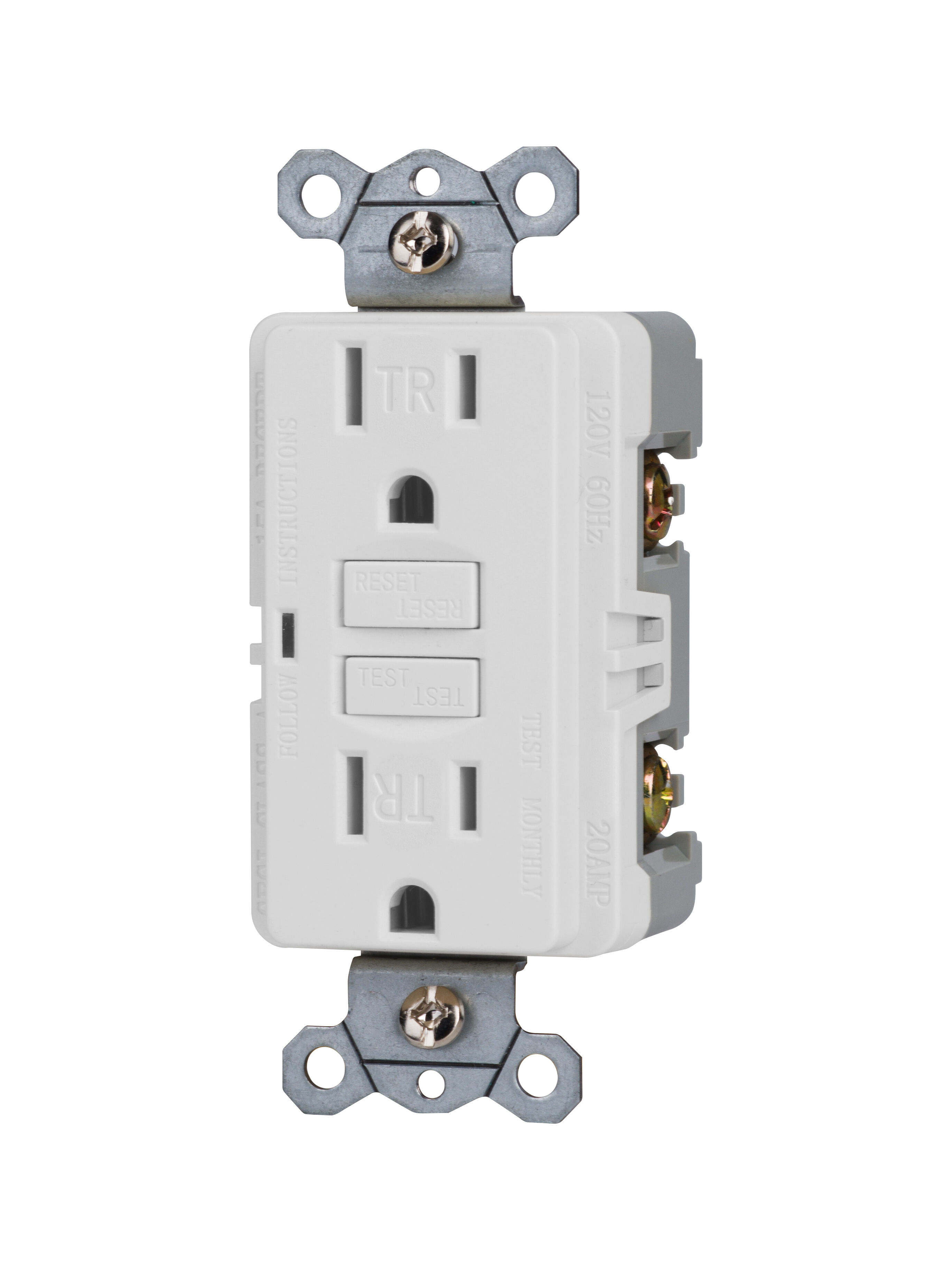 Ul Listed 15a Gfci Non-tr Circuit Breaker In-wall Duplex Outlet For ...