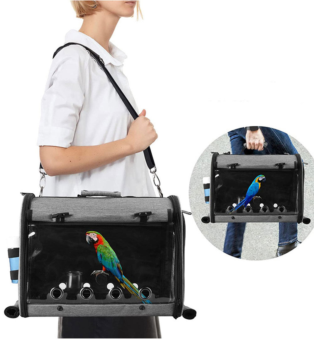 Buy Wholesale China Travel Bird Carrier Tote Bag Outside Walking Pet ...