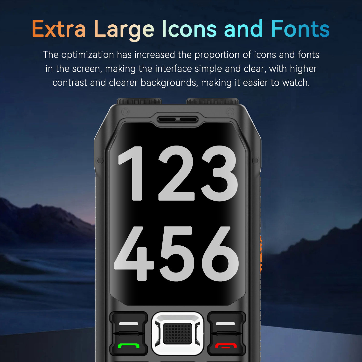 Etross 4 Sim Bar Phone, Rugged Phone, Feature Phone, Cordless Phone ...