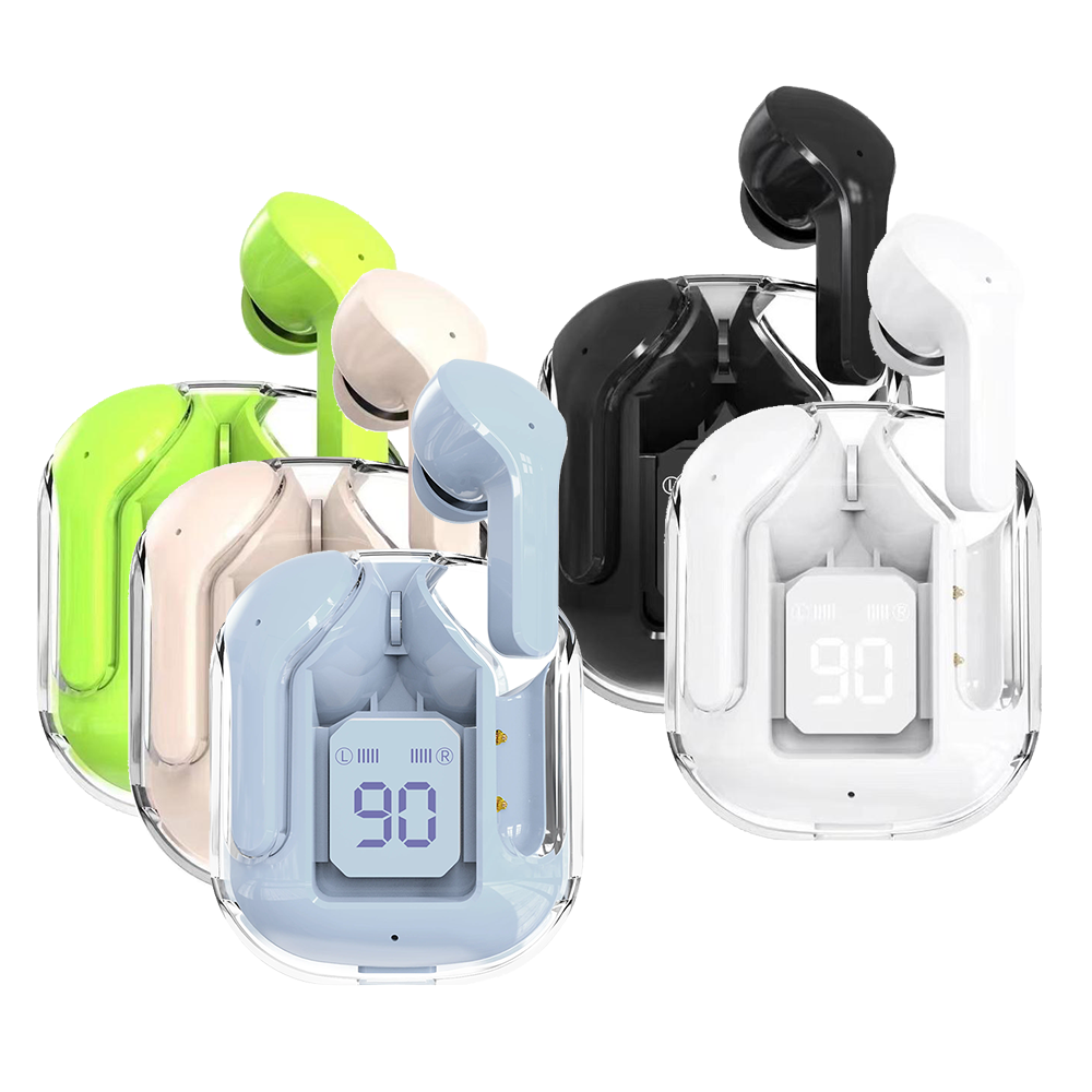 Tws Earbuds V5.3 True Wireless Stereo T6 Earphone Headphone Transparent ...