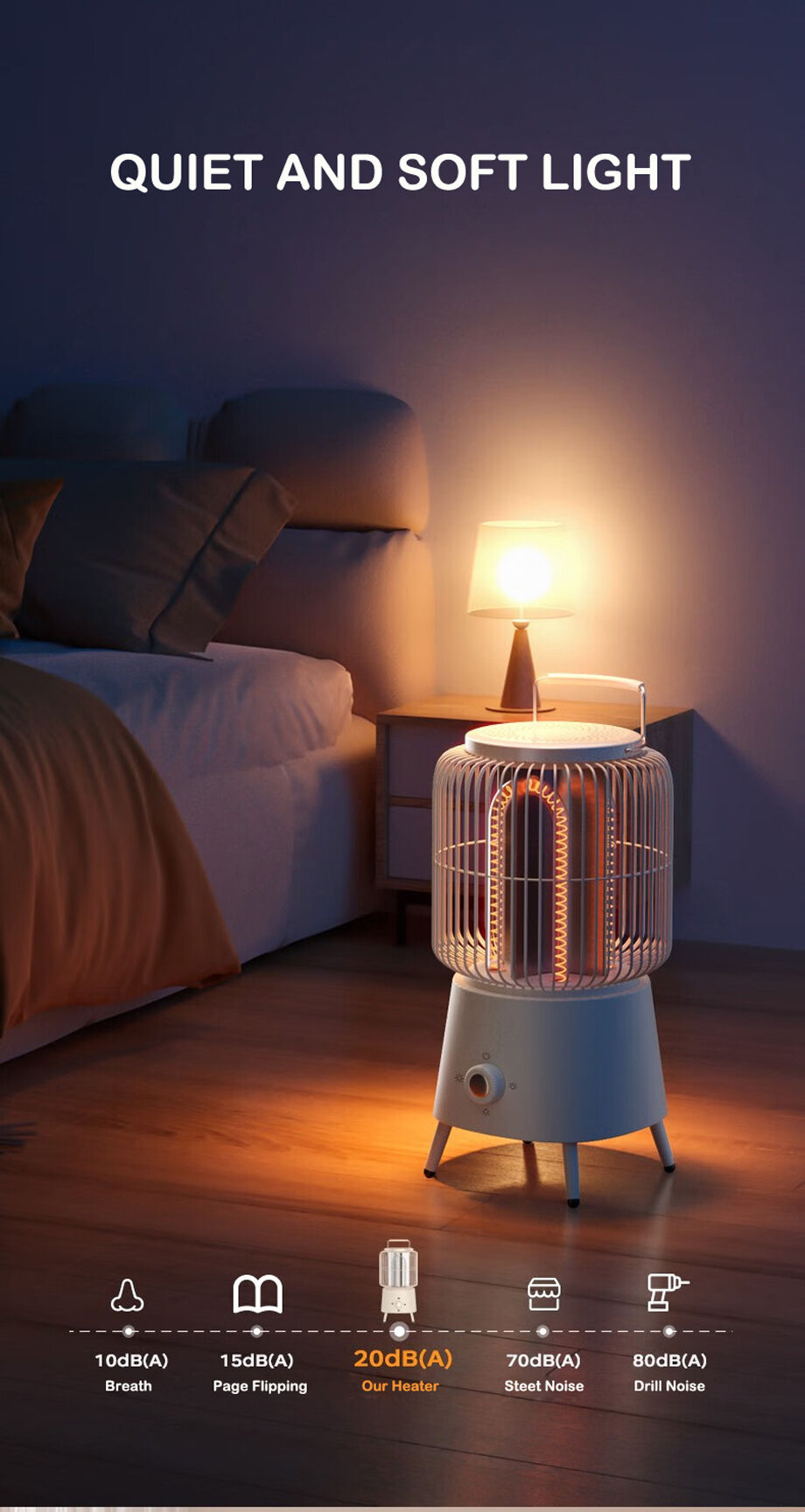 Latest 1200w Far Infrared Heater Birdcage Shaped Tiny Design 360 ...