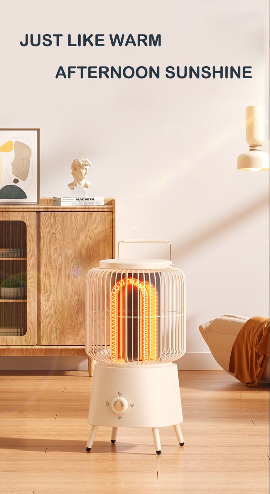 Latest 1200w Far Infrared Heater Birdcage Shaped Tiny Design 360 ...