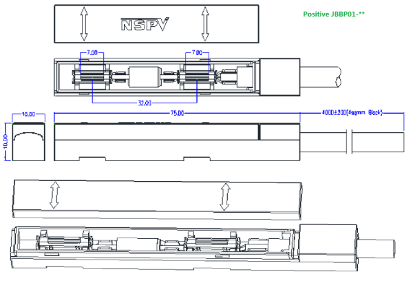Solar Panel Modules With Solar 1500vdc Bipv Junction Box Middle Type ...
