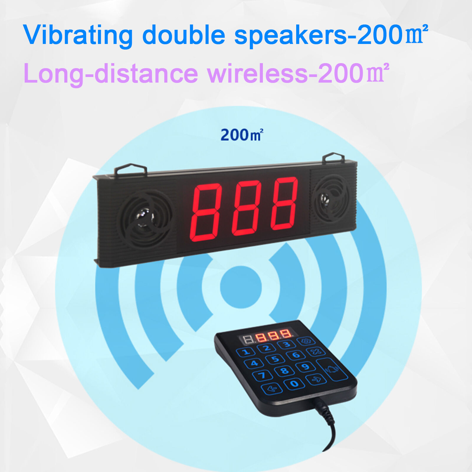 Wireless Number Display Calling System Waiting Call Number Display For ...