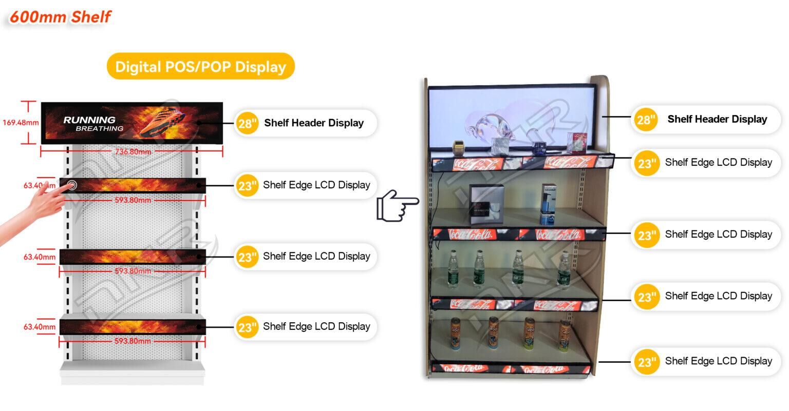 Buy Wholesale China 23inch Dynamic Digital Shelf Edge Display With In-cell Touch, Interactive ...
