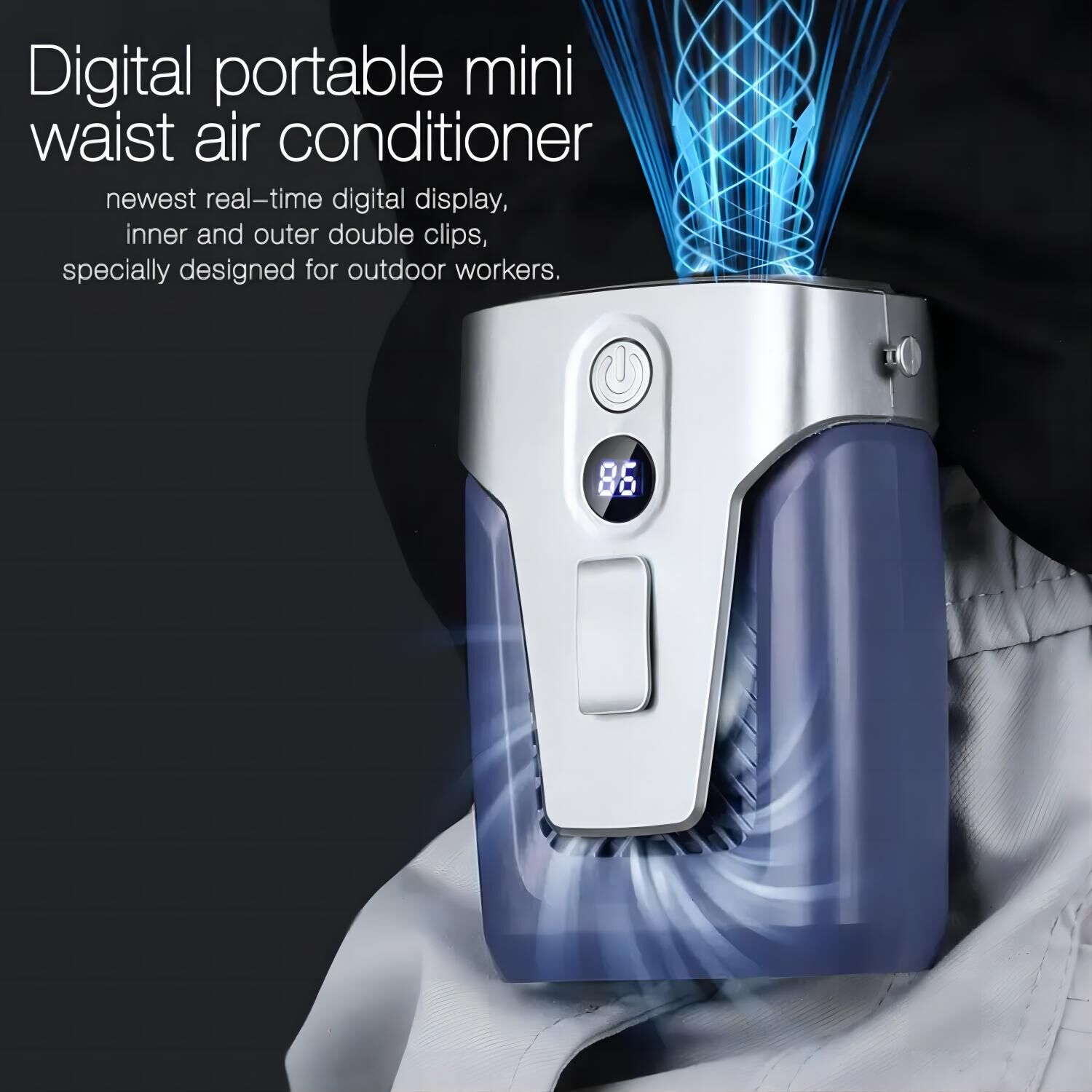 Bulk Buy China Wholesale 12000mah Portable Waist Fan Usb Rechargeable ...