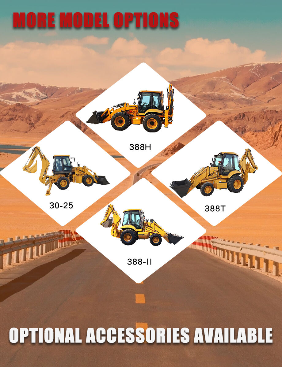 Factory Price China Products 388 388 H Backhoe Loader Made Wheel ...