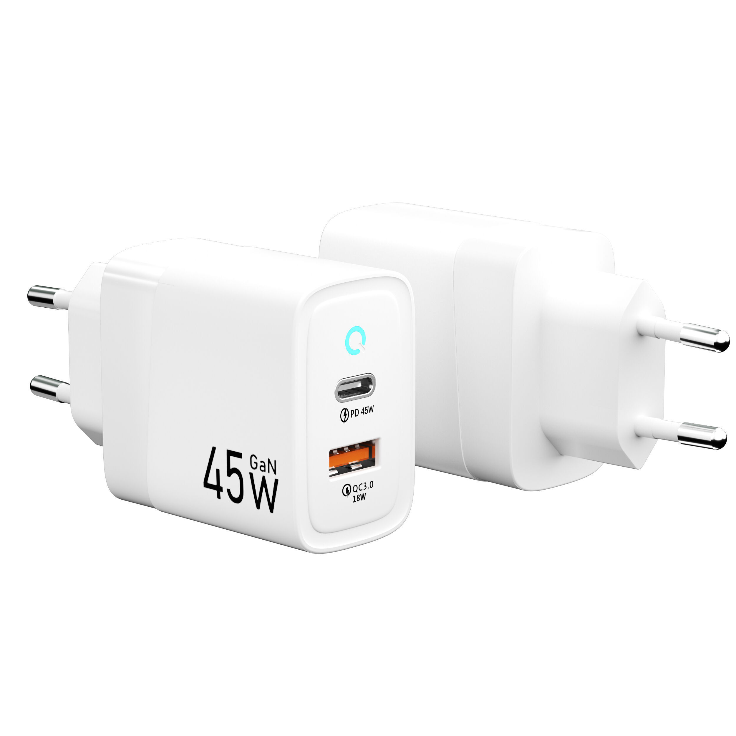 Buy Wholesale China Mobile Phone Gan Charger 45w Usb-a+type-c Super ...