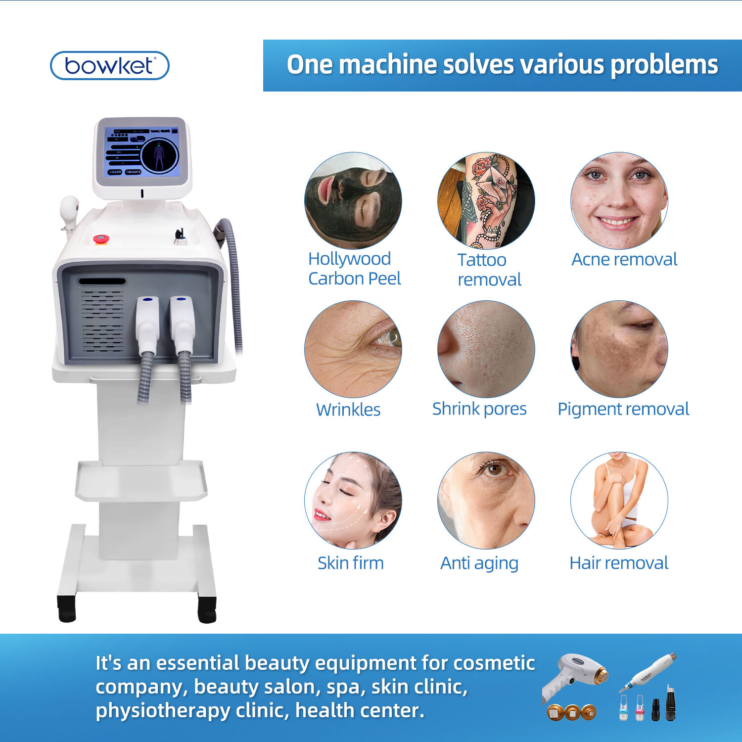 Buy Wholesale China Bowket Painless Ipl Diode Laser Hair Removal For ...