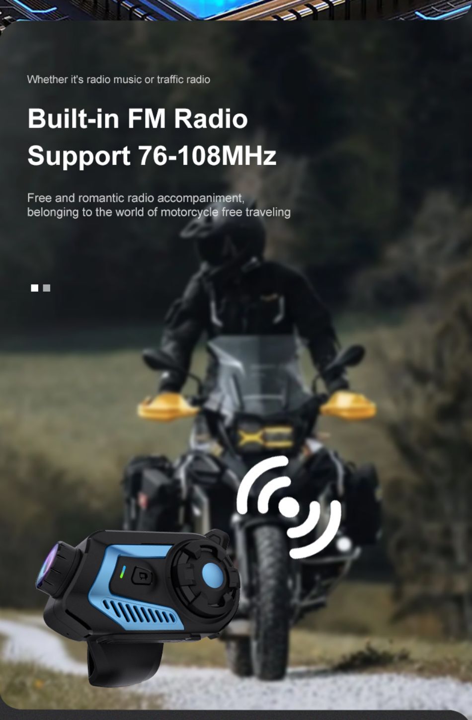 2k Hdr Motorcycle Helmet Bluetooth Intercom Dash Cam With Fast Pairing ...