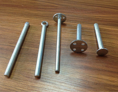 Customized Steel Screw Bolt With Plastic Overmolding Head,bolt Insert ...