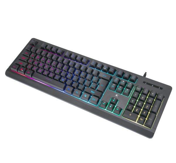 Wired Membrane Gaming Keyboard – With Backlit Rgb Led, Usb-a Connection ...
