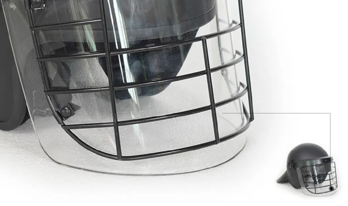 Abs Police Safety Military Style Protective Metal Frame Anti Riot ...