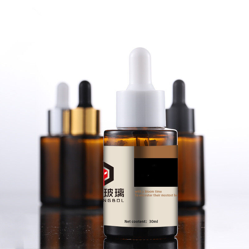 Custom 20ml 30ml 50ml 10ml 100ml Fancy Frosted Clear Amber Essential ...