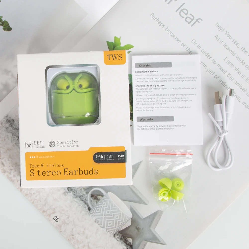 Tws Earbuds V5.3 True Wireless Stereo T6 Earphone Headphone Transparent ...