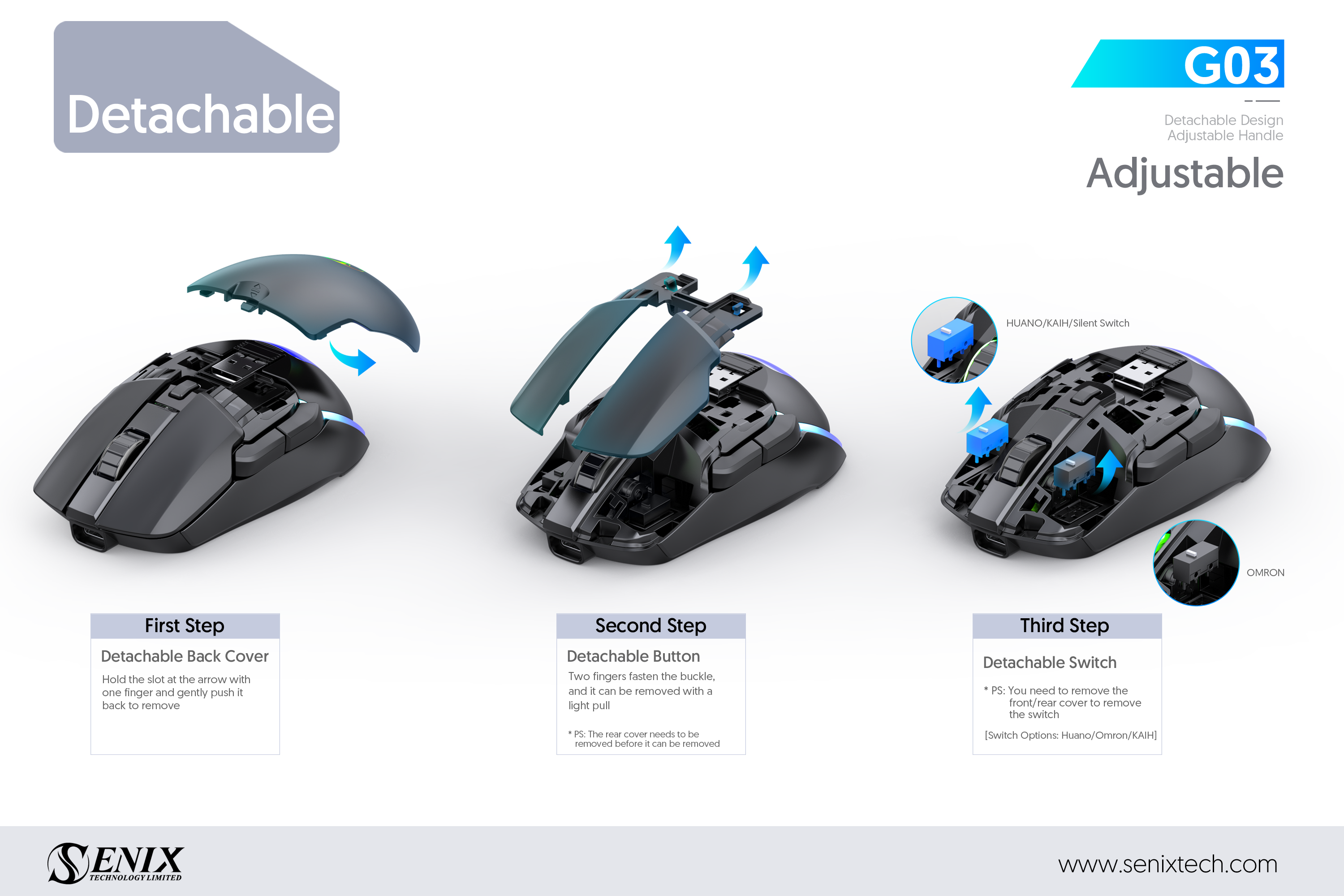 Buy Wholesale China Wholesale Senix G03 Wireless Gaming Mouse .switch ...