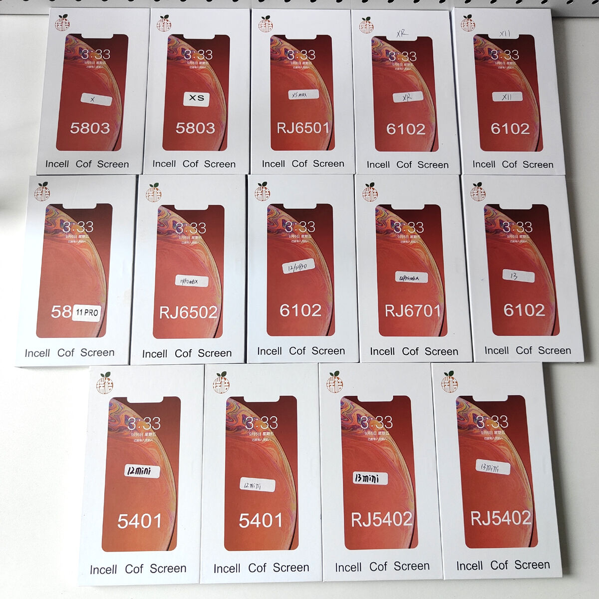 Rj Incell Mobile Phone Lcds Display For Iphone X Xs Xr Xs Max 11 12 Pro ...