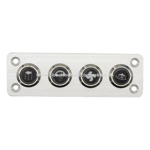 Waterproof Switch Panel 6-Gang Waterproof Push Button Switch Panel ...