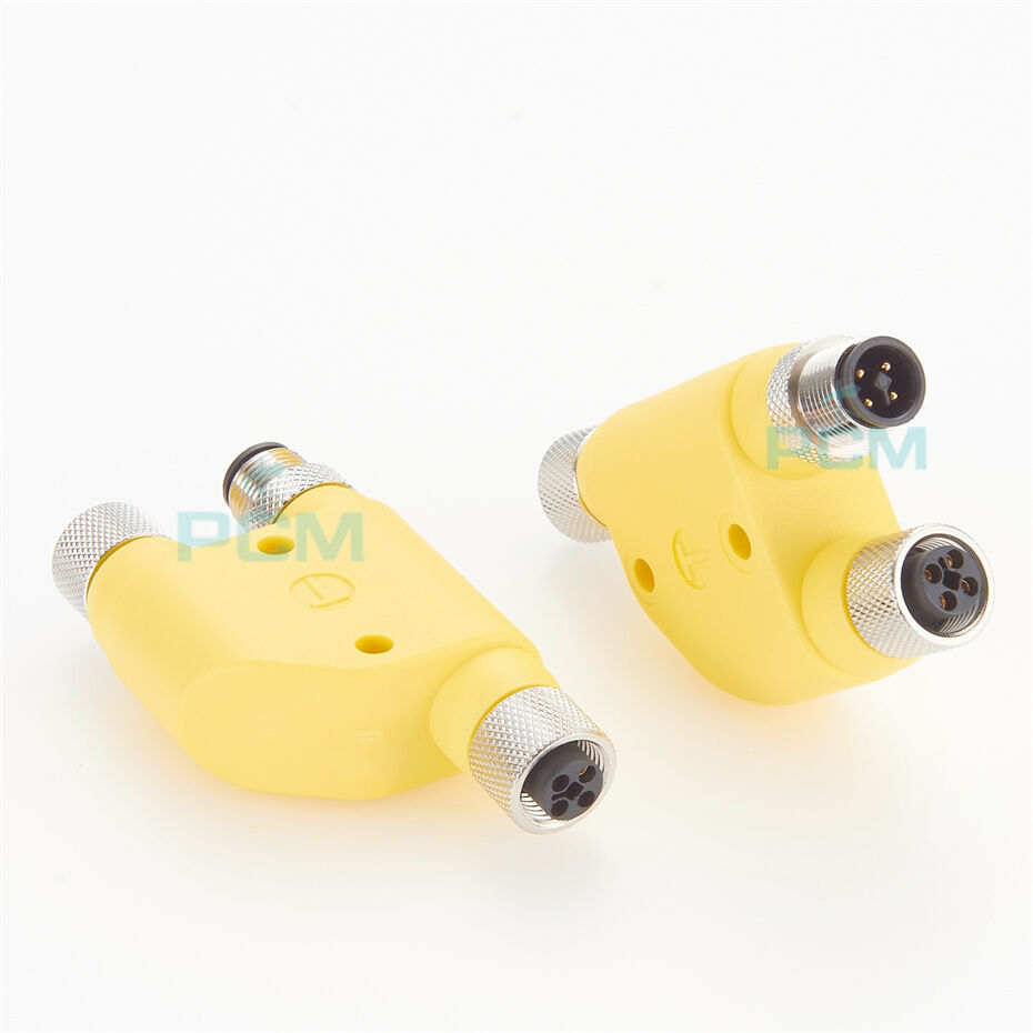 Buy Wholesale China M12 T-coding Connector 12 Amps Power H-splitter 3 ...