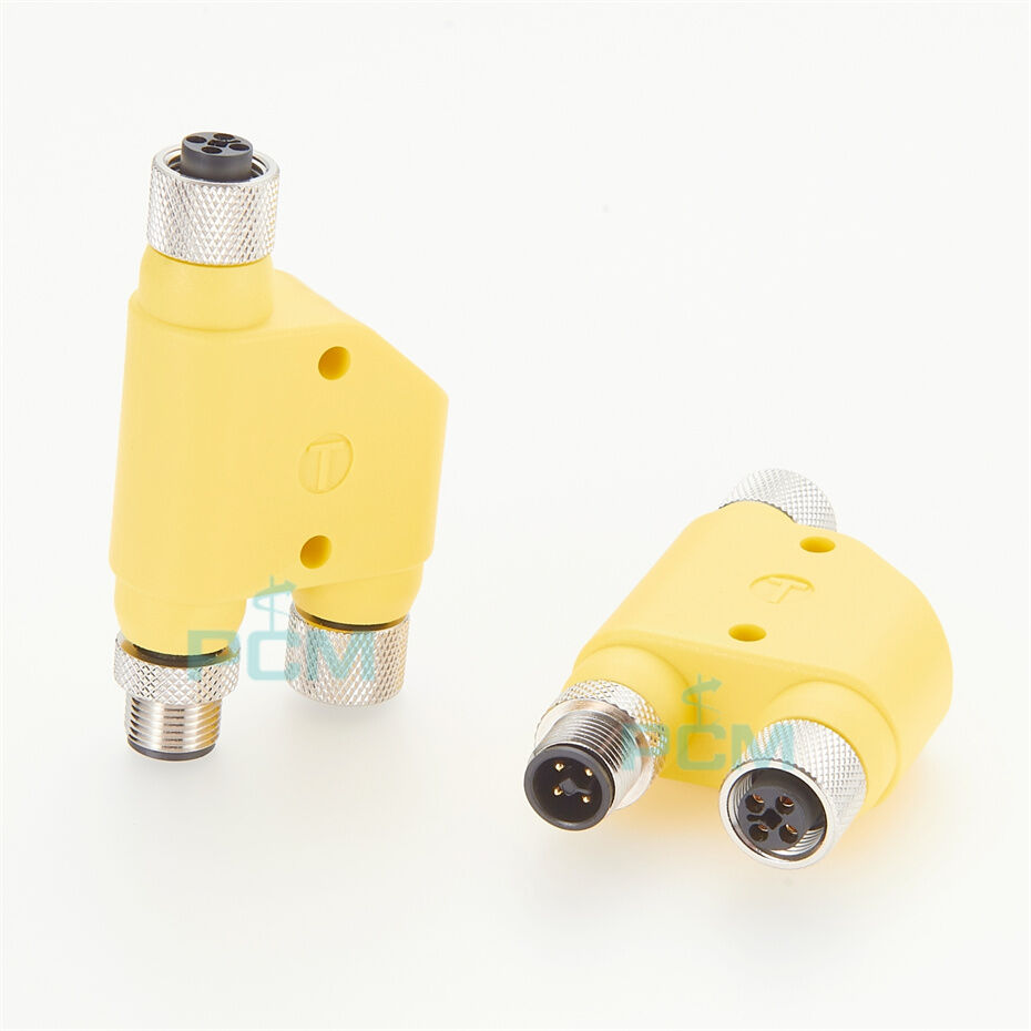 Buy Wholesale China M12 T-coding Connector 12 Amps Power H-splitter 3 ...