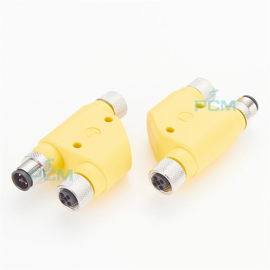 Buy Wholesale China M12 T-coding Connector 12 Amps Power H-splitter 3 ...