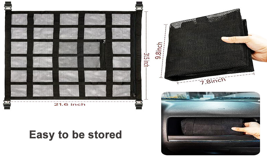 Adjustable Double-layer Mesh Suv Roof Organizer Car Ceiling Cargo Net ...