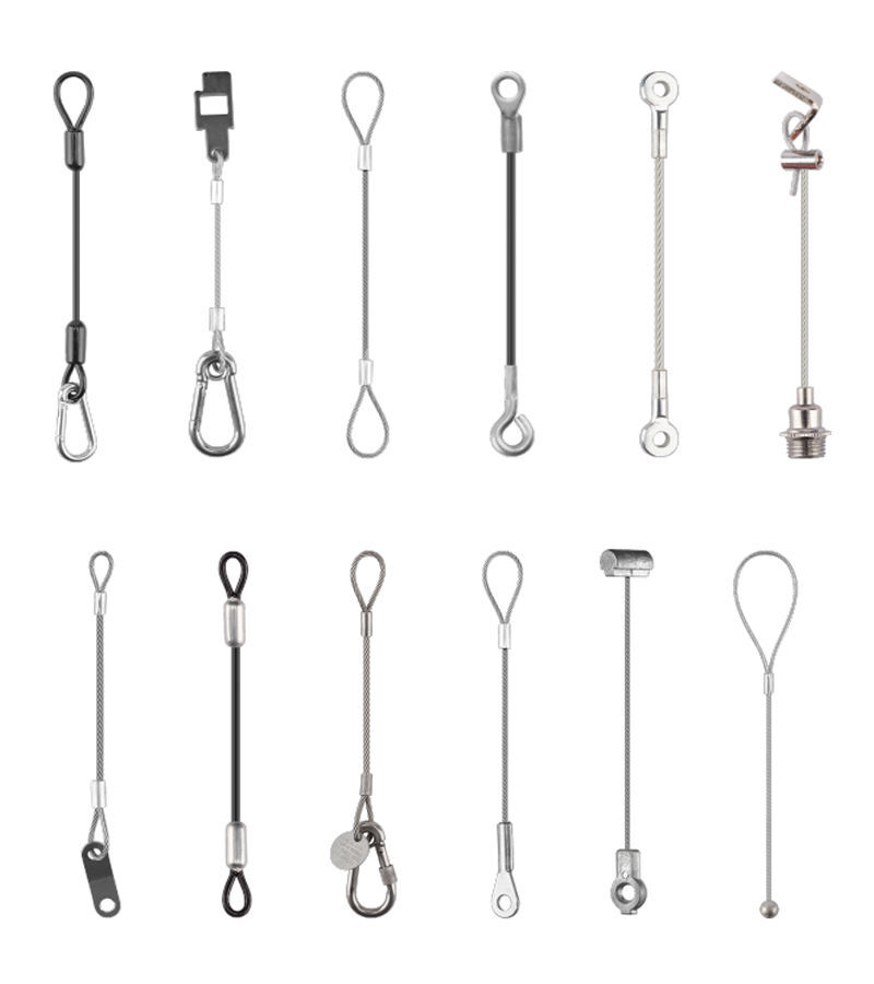 Buy Wholesale China Stainless Steel Wire Rope Sling With Hooks Thimbles ...