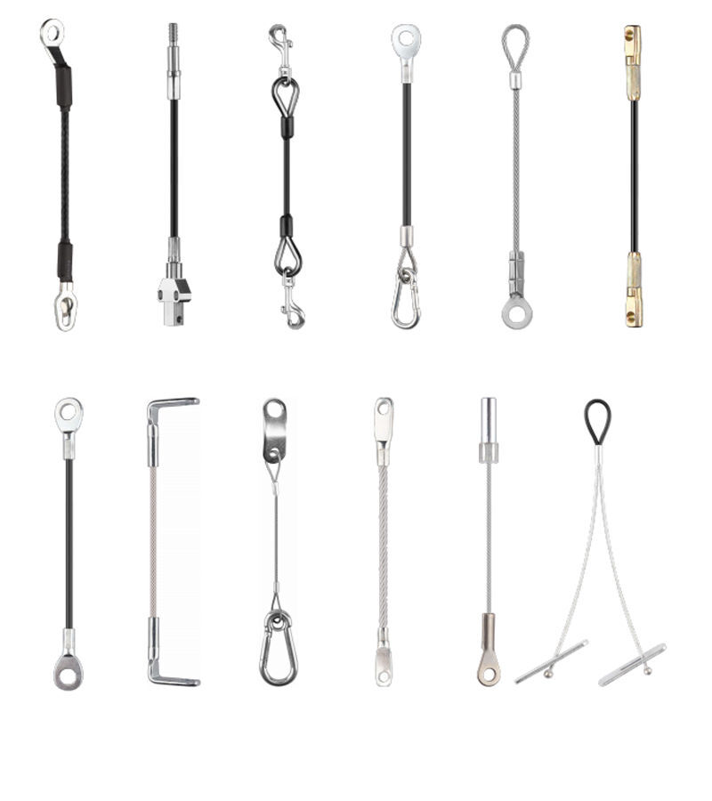 Buy Wholesale China Stainless Steel Wire Rope Sling With Hooks Thimbles ...