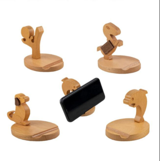 Buy Wholesale China Solid Wood Cell Phone Holder Desktop Ornaments Lazy ...