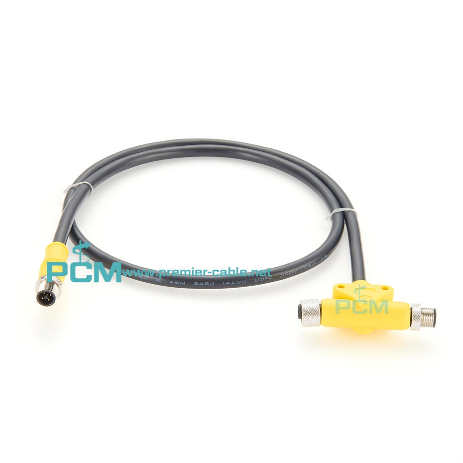 Buy Wholesale China Power Cordset Extension Cable M12 4-pin T Code Ip67 ...