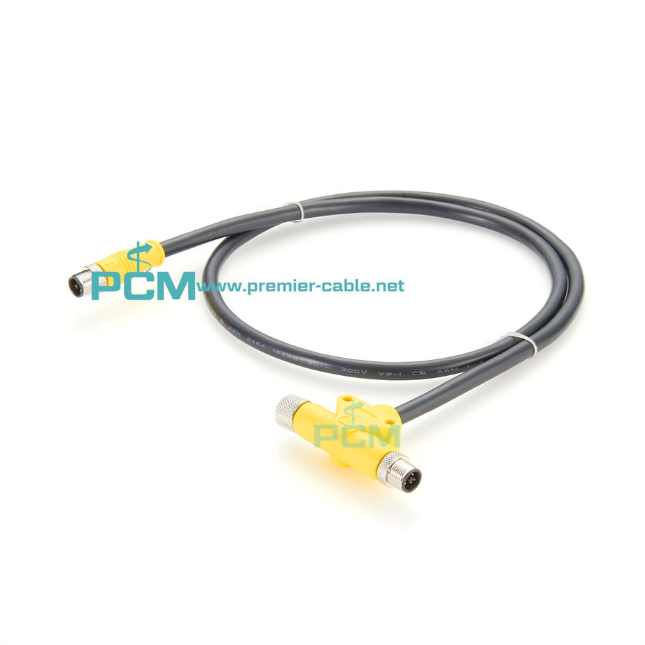 Buy Wholesale China Power Cordset Extension Cable M12 4-pin T Code Ip67 ...