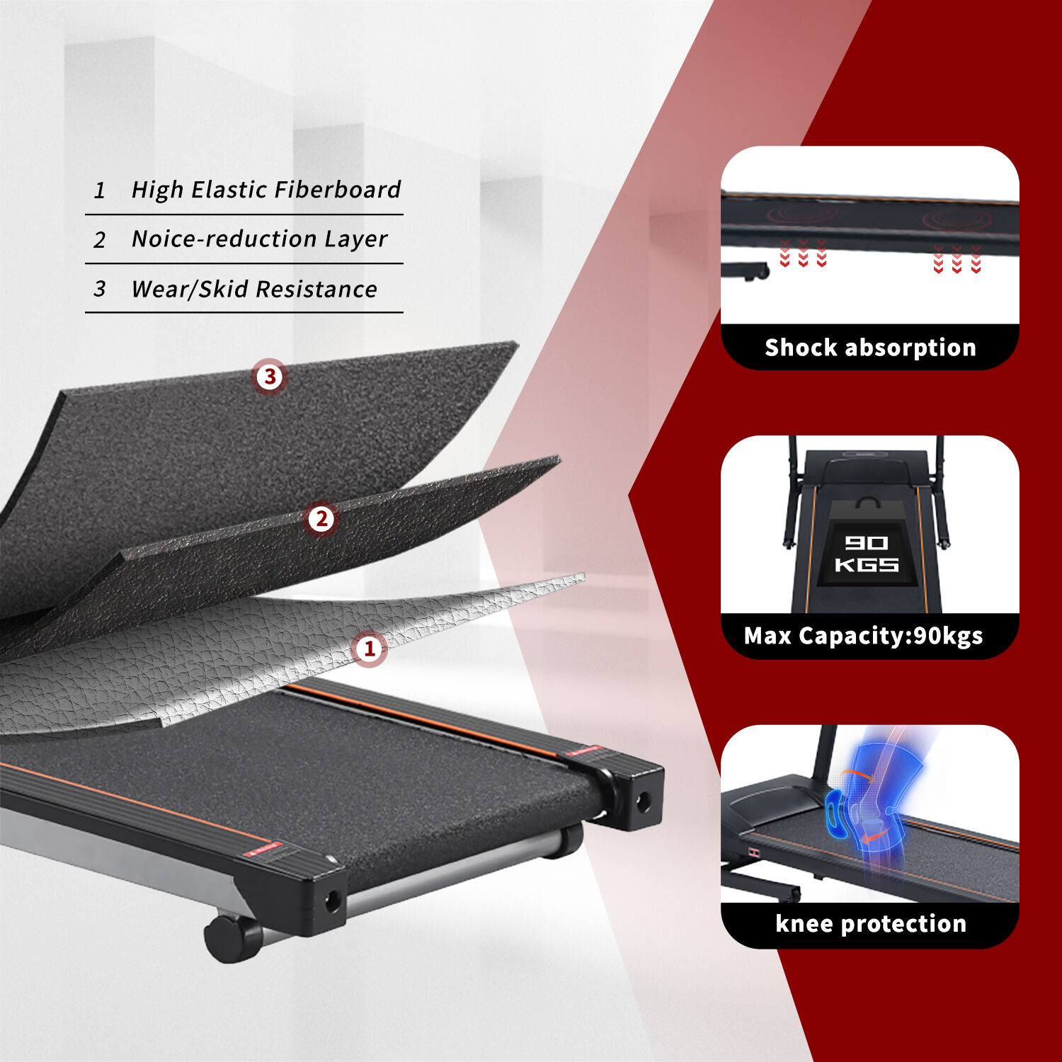 Home Use Ac Motor Treadmill With Table - Expore China Wholesale Ac ...