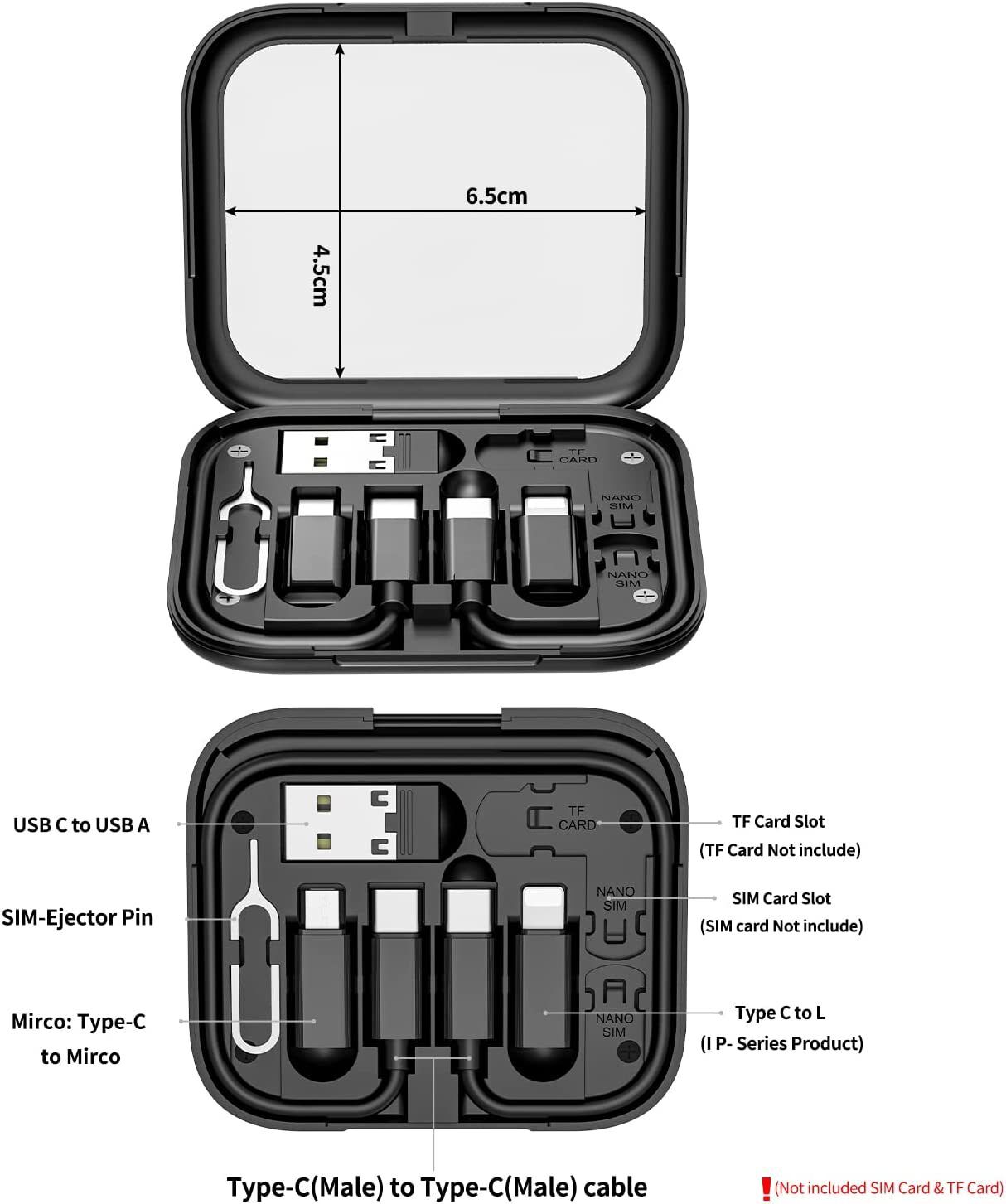 2pc Set Micro Usb Cable Gadgets Box With Phone Kickstand Usb Adapter ...