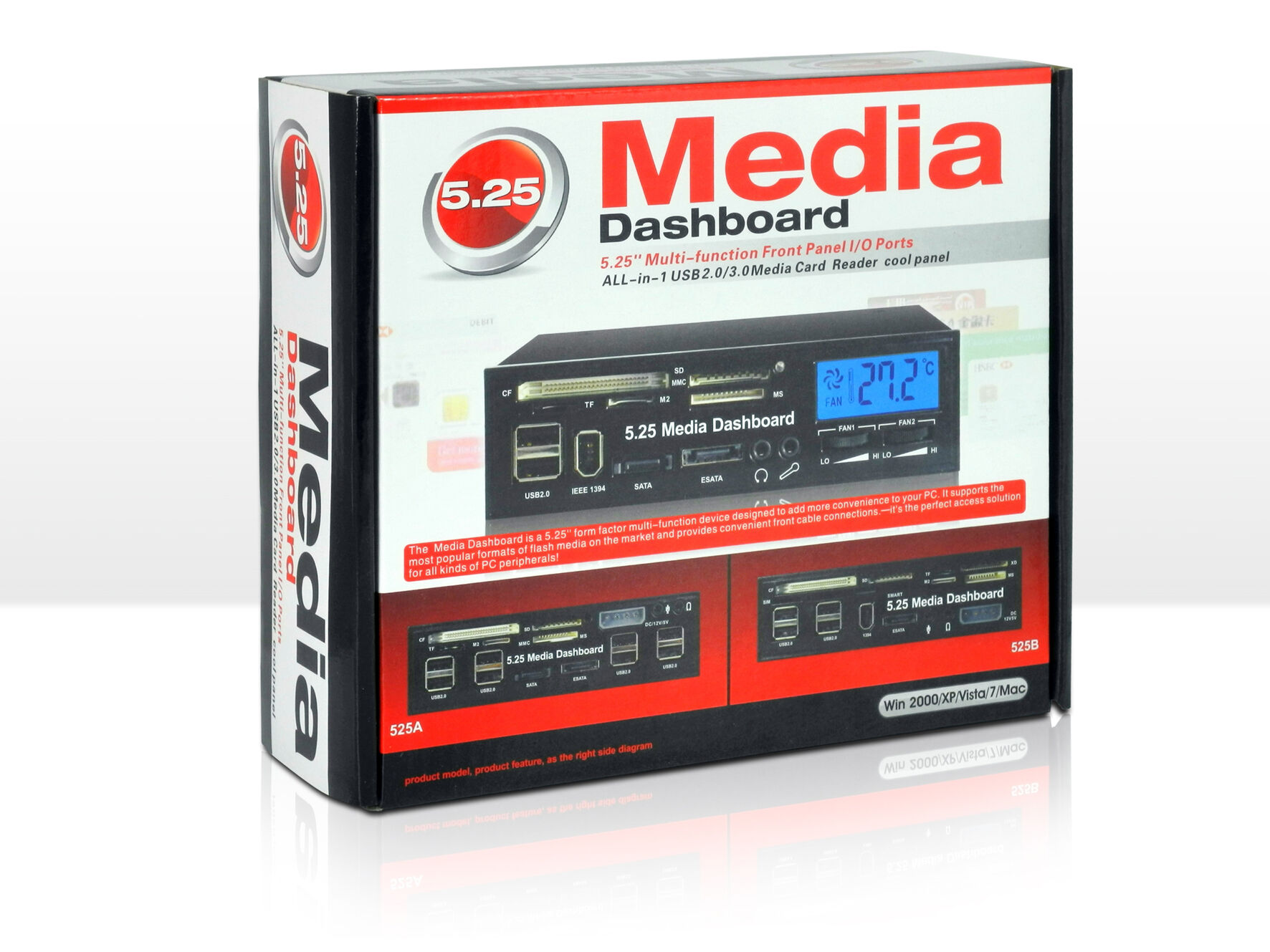 Buy Wholesale China Memory Card Reader 5.25"cd-rom Media Dashboard With ...