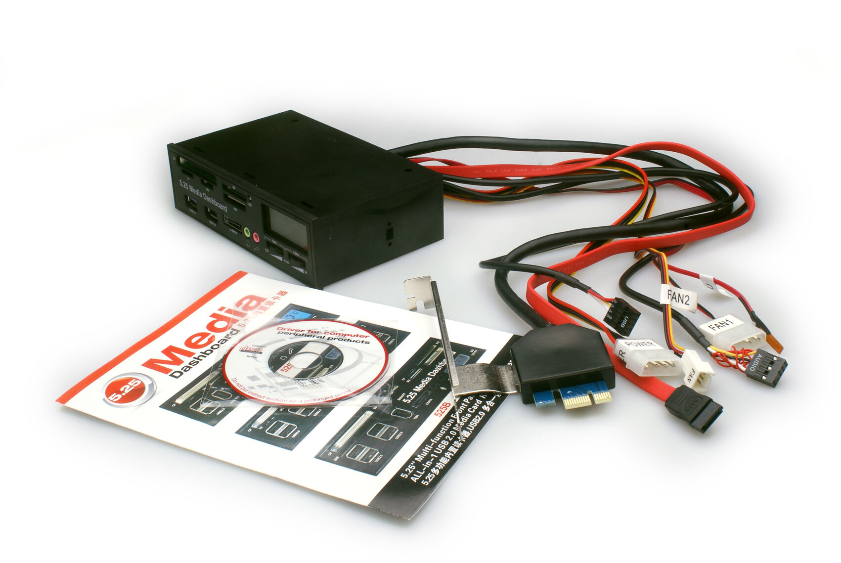 Buy Wholesale China Memory Card Reader 5.25"cd-rom Media Dashboard With ...