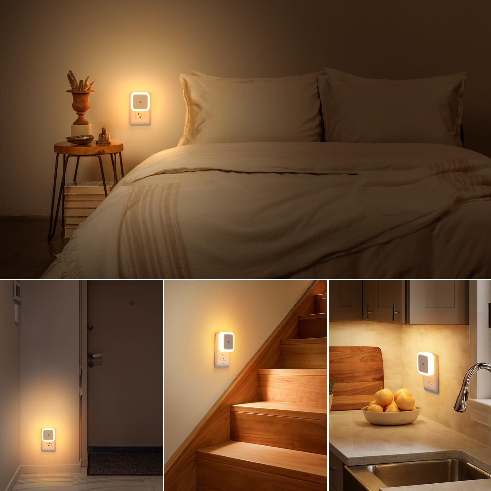 Night Light 4 Pack,night Lights Plug Into Wall 4-pack, Nightlight Plug ...