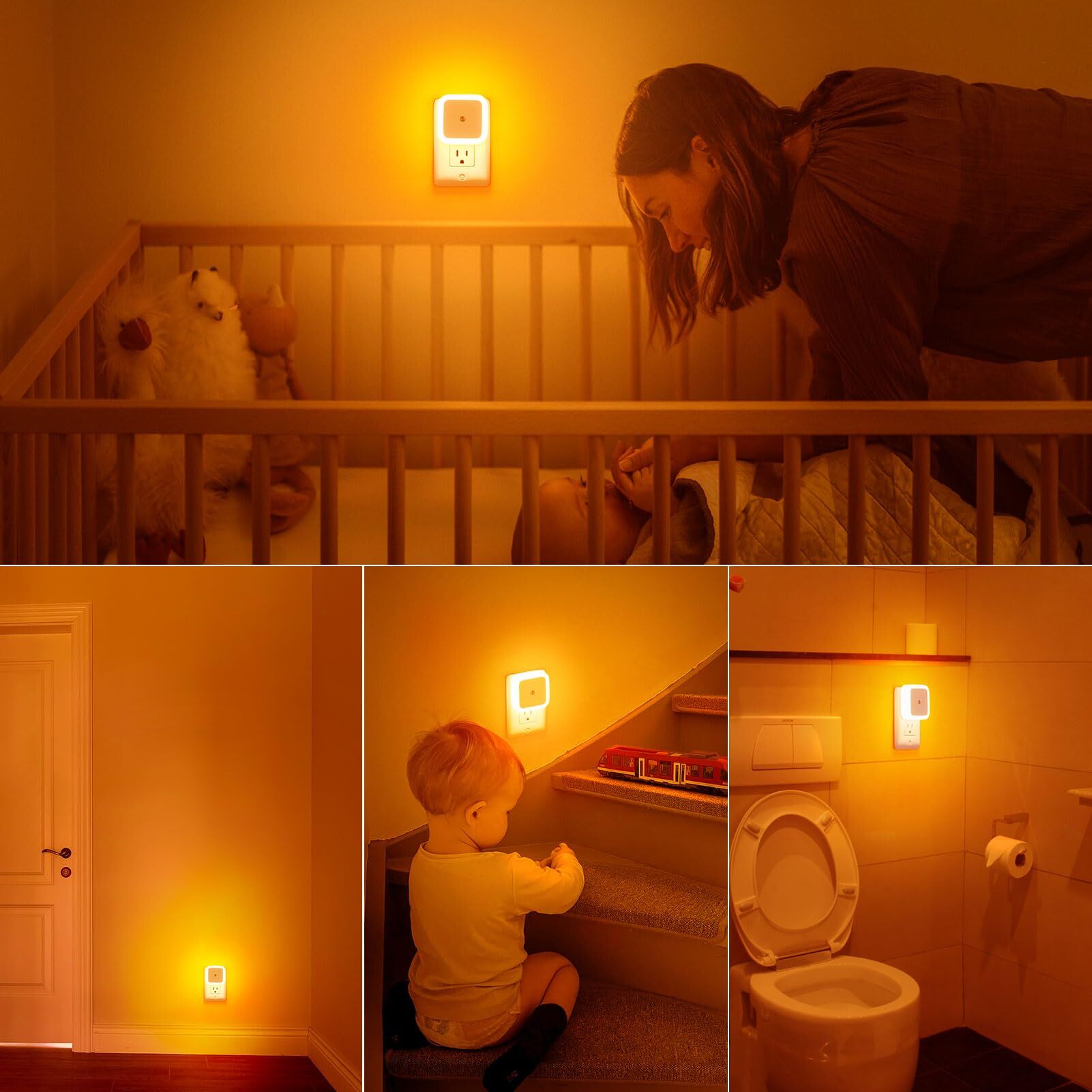 Night Light 4 Pack,night Lights Plug Into Wall 4-pack, Nightlight Plug ...