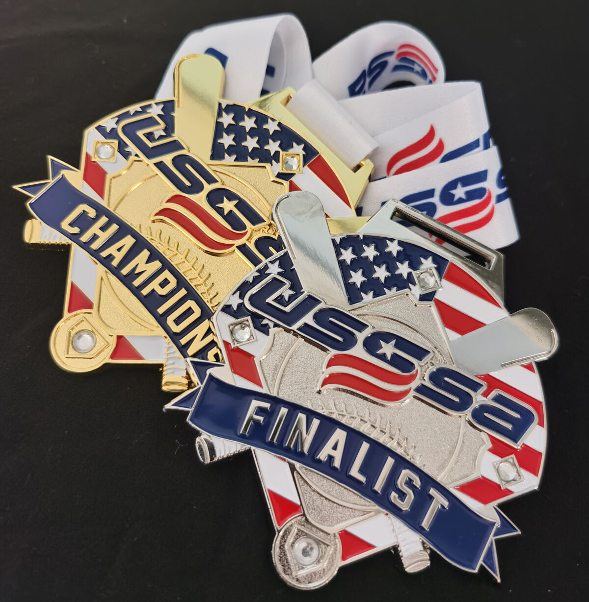 Buy Wholesale China Usssa Champions Medal And Finalist Medal Usa Flag ...