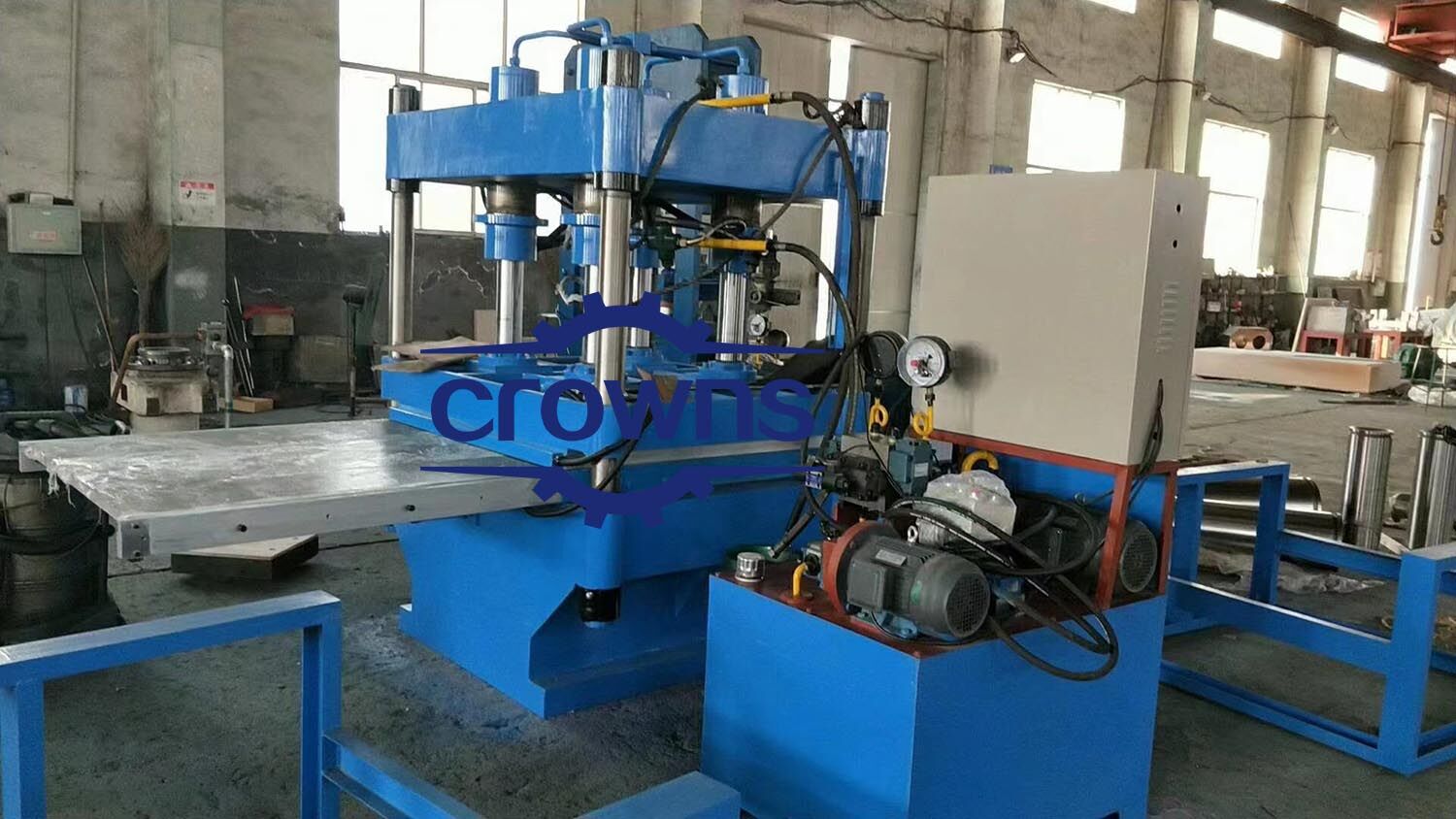 Double Press Station Hydraulic Vulcanizing Hot Press Machine For Auto ...