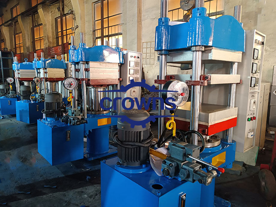 Double Press Station Hydraulic Vulcanizing Hot Press Machine For Auto ...