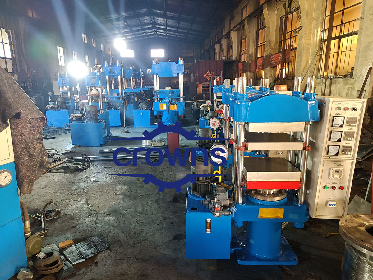 Double Press Station Hydraulic Vulcanizing Hot Press Machine For Auto ...