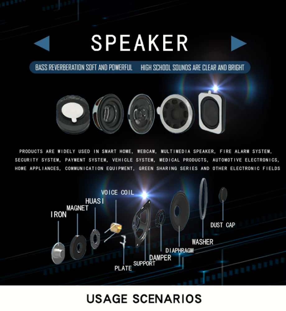 Wholesale Bid 6*18*mm*h2.0 8ohm Micro Speaker For Smart Watch, Receiver ...