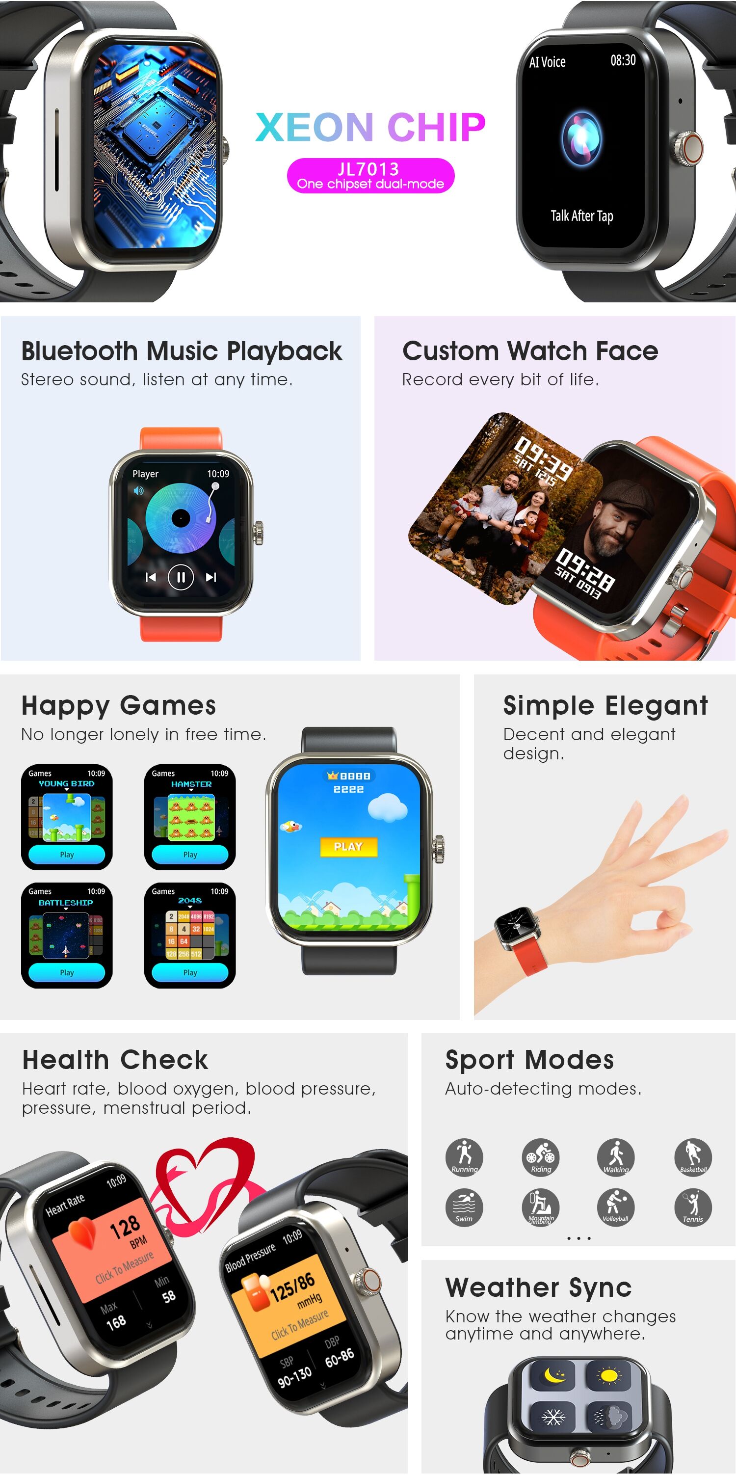Buy Wholesale China New Bt 5.2 S88 Large Screen Large Capacity Smart Watch Sync Business Sports ...